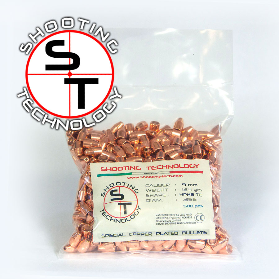 ST Bullets 9 mm HPHB TC 124 grains | Shooting Technology Reload Italy